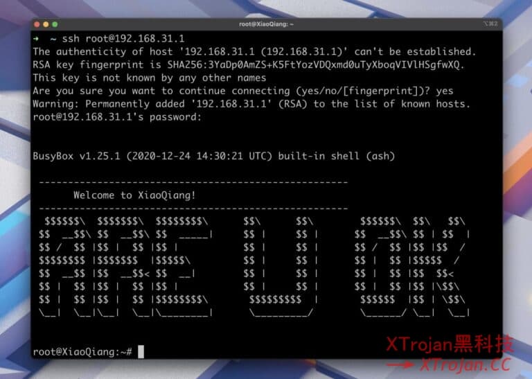 小米 AX6000 解锁 SSH 安装 ShellClash 教程 - XTrojan黑科技